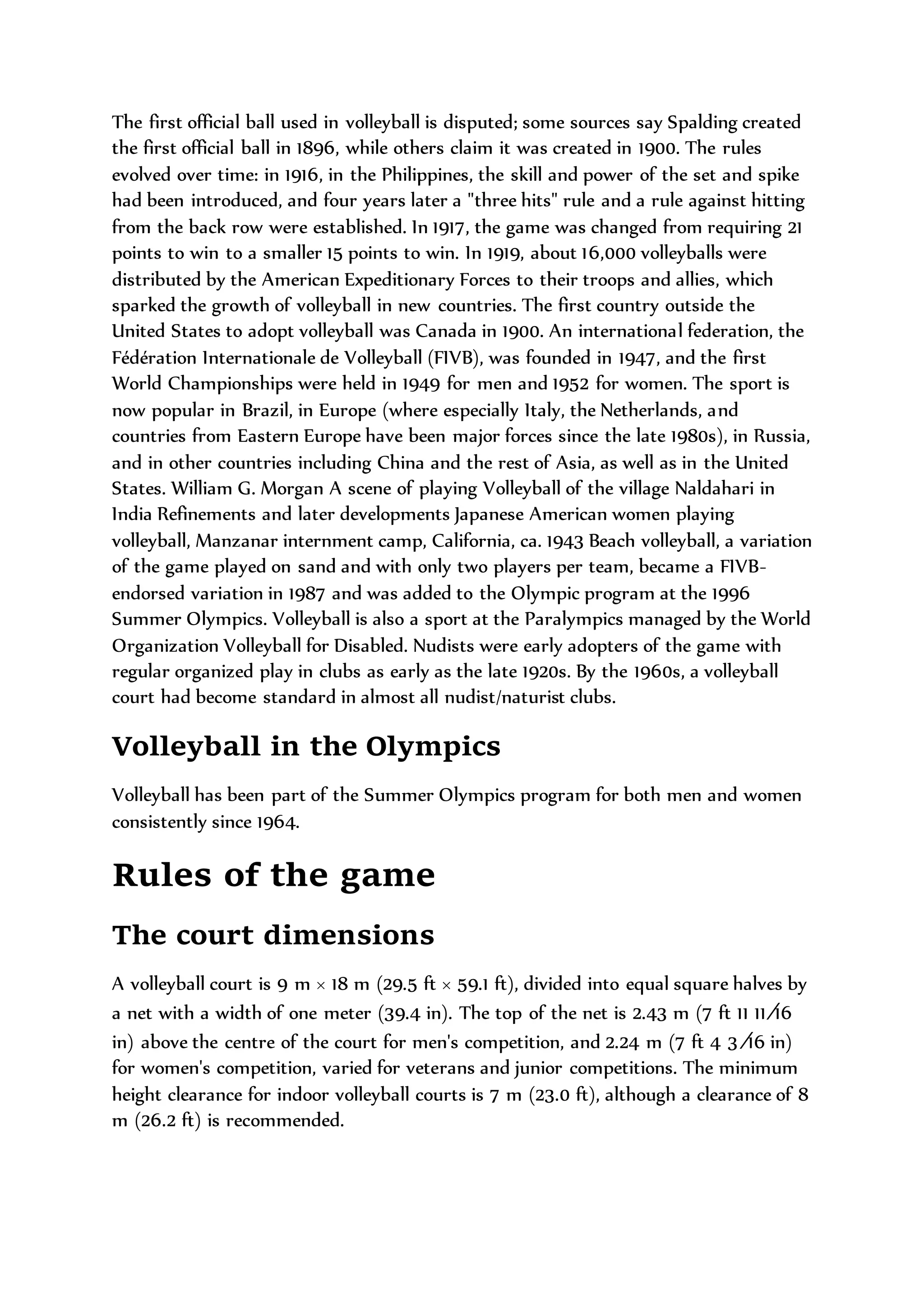 Phyical Education Project Class 12 CBSE on Volleyball | DOCX