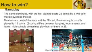 Volleyball Official Presentation in English | PPTX