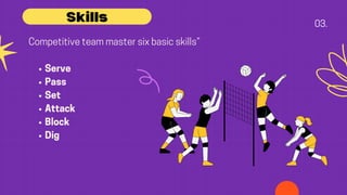 VOLLEYBALL power point for physical education | PDF