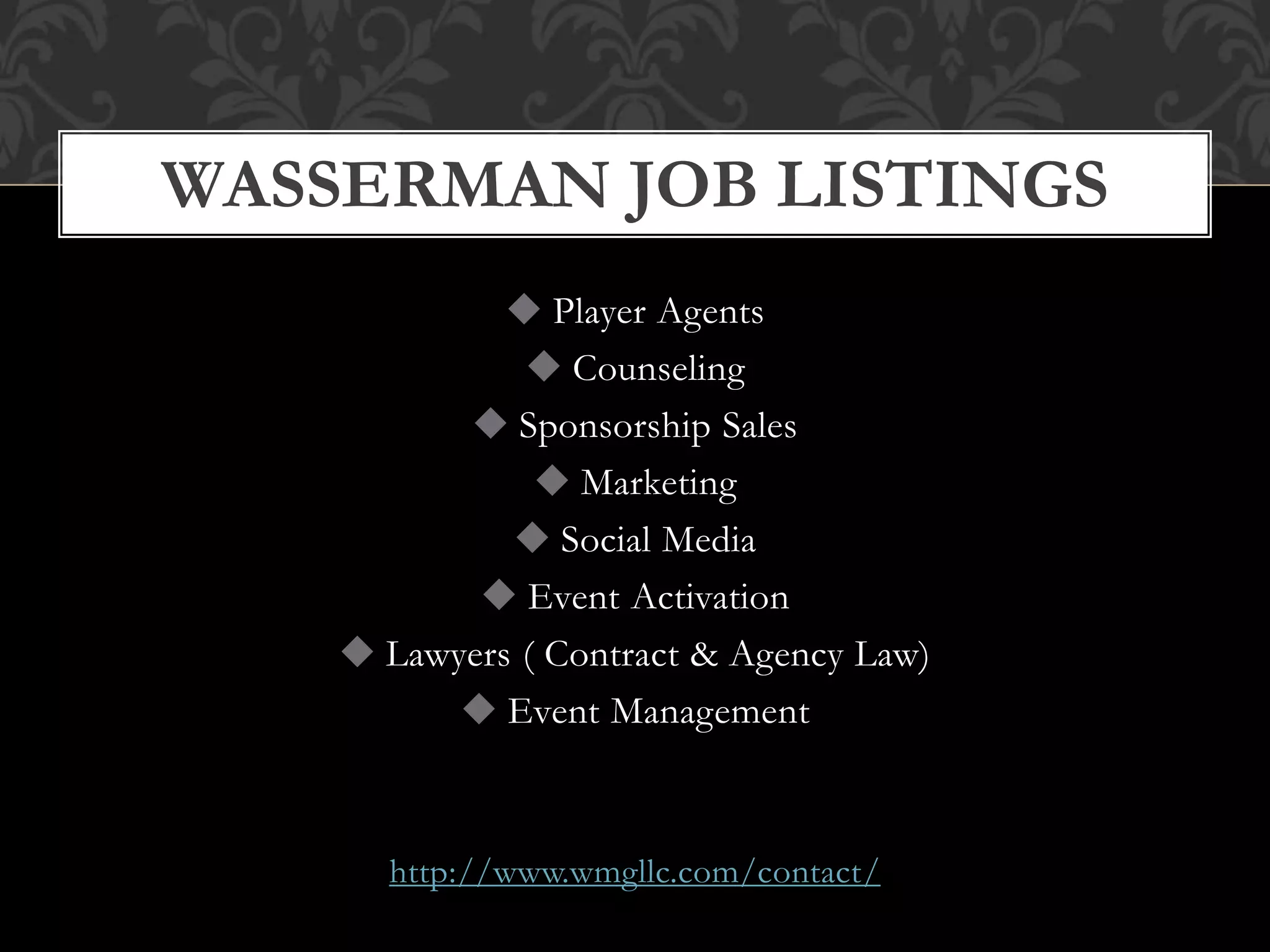 Volleyball & Wasserman Media Group | PPT