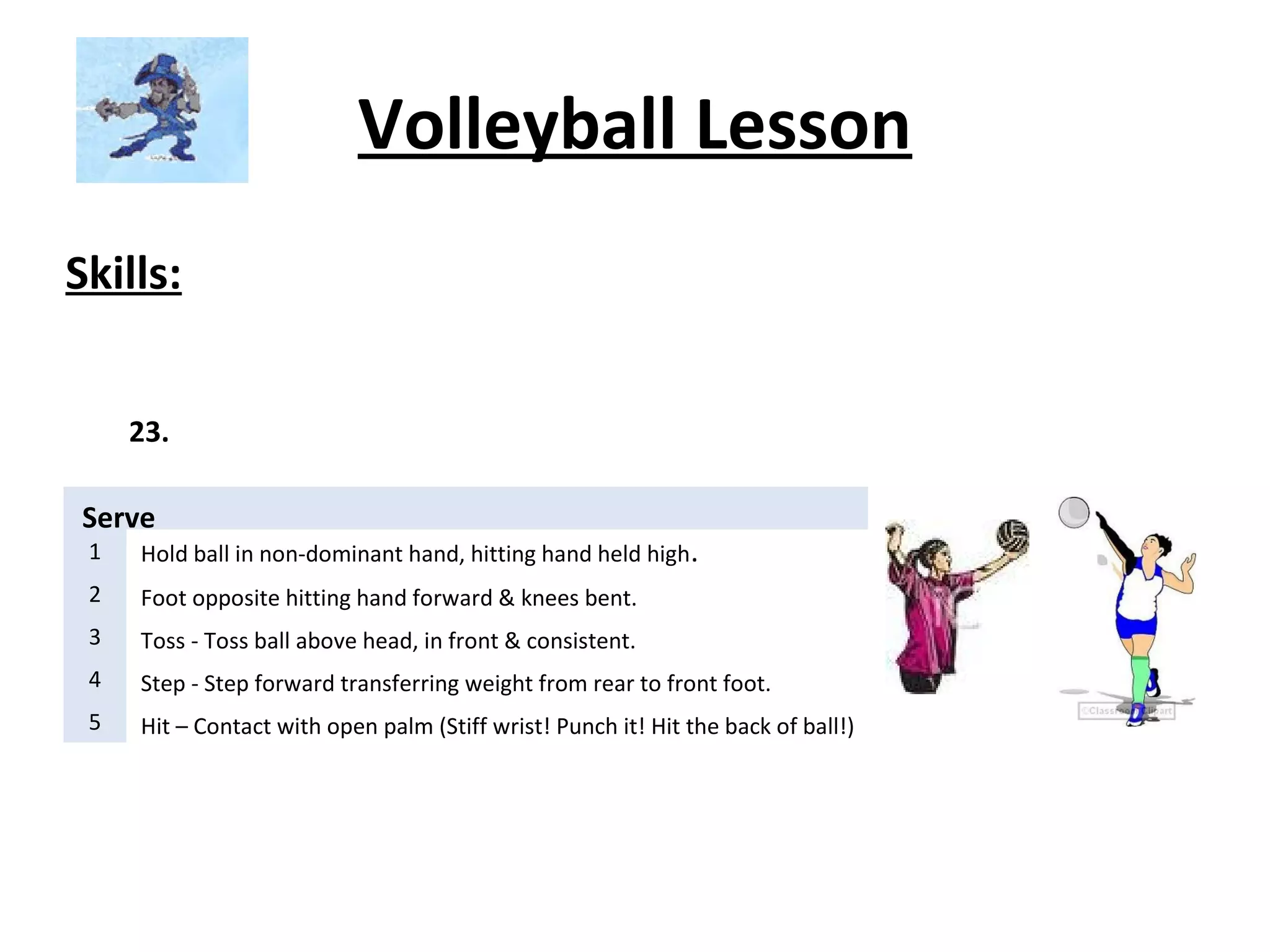 Volleyball lesson | PPT