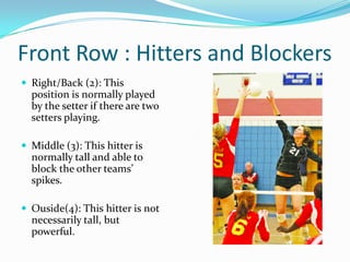Volleyball Positions | PPTX
