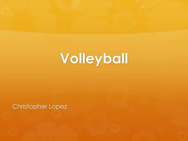 Volleyball presentation | PPT