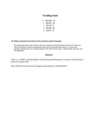 Volleyball unit justification | DOCX