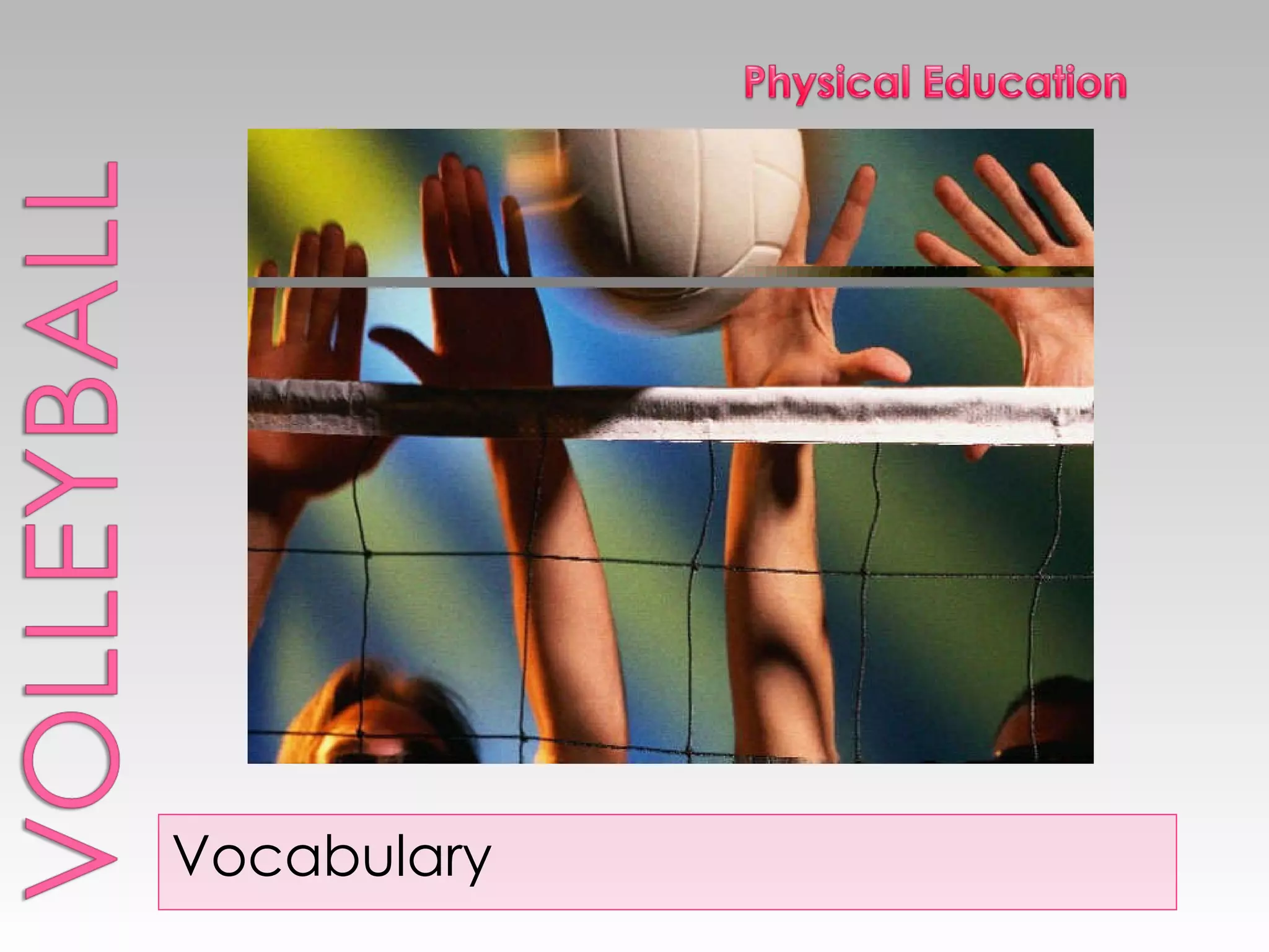 Volleyball Vocabulary 1º ESo Secciones | PPT