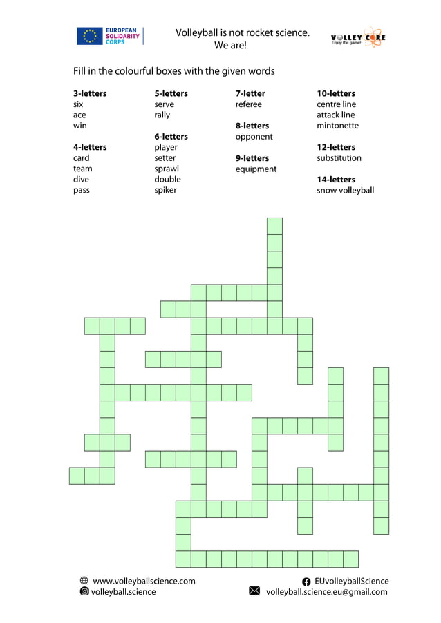 Volleyball vocabulary | PDF