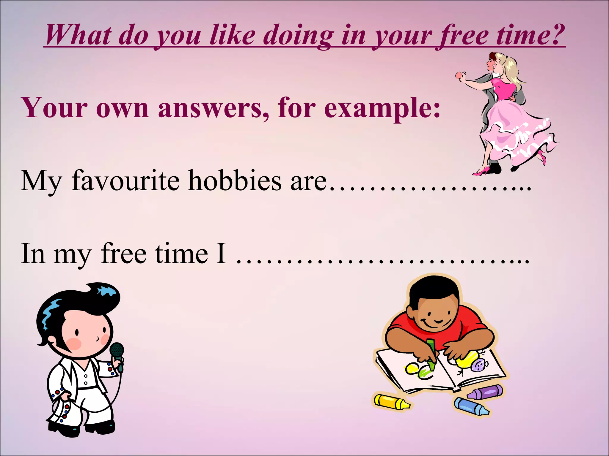 Free time hobbies | PPT