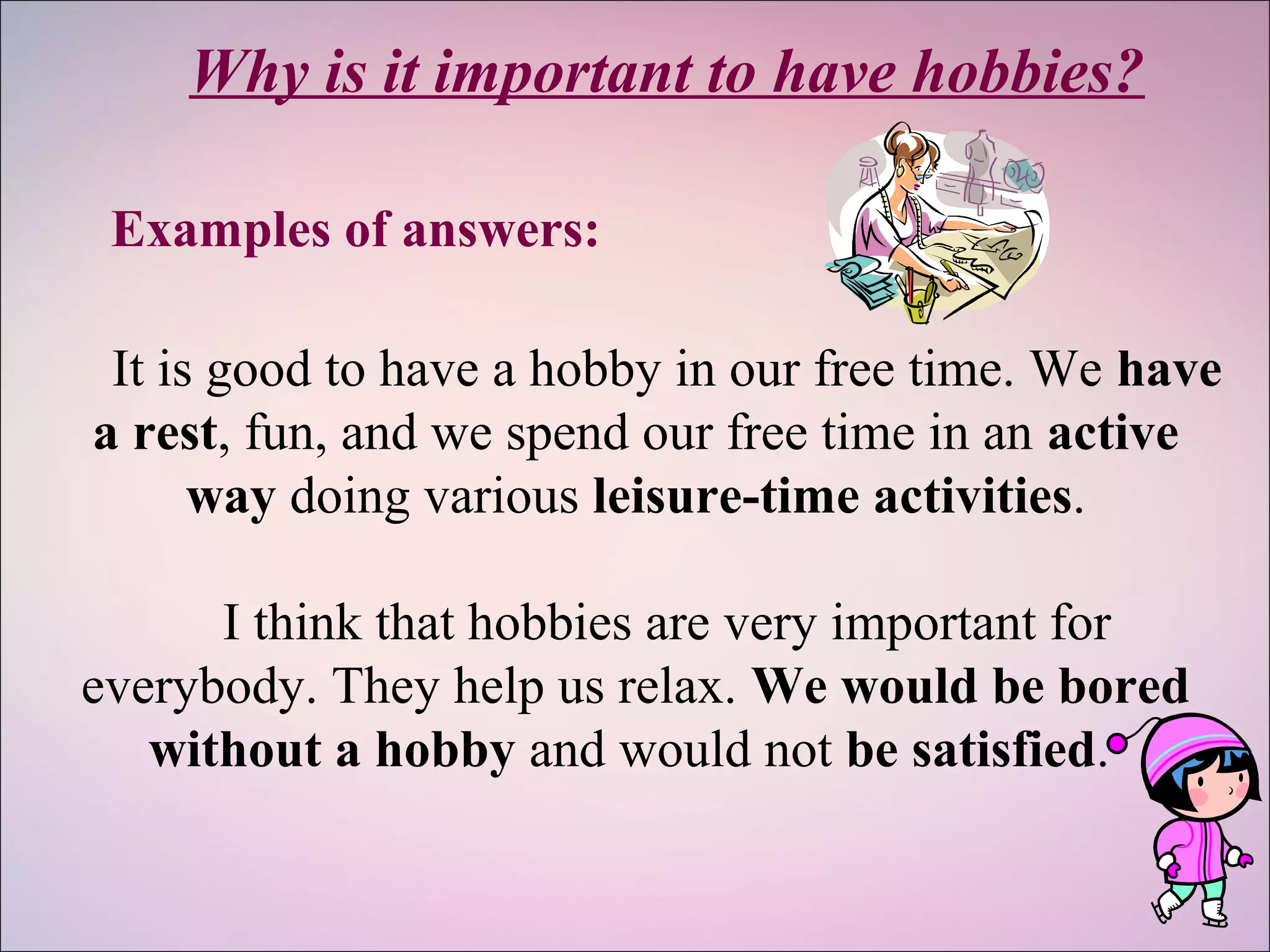 Free time hobbies | PPT