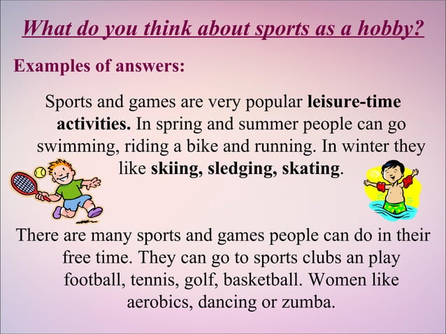 Free time hobbies | PPT