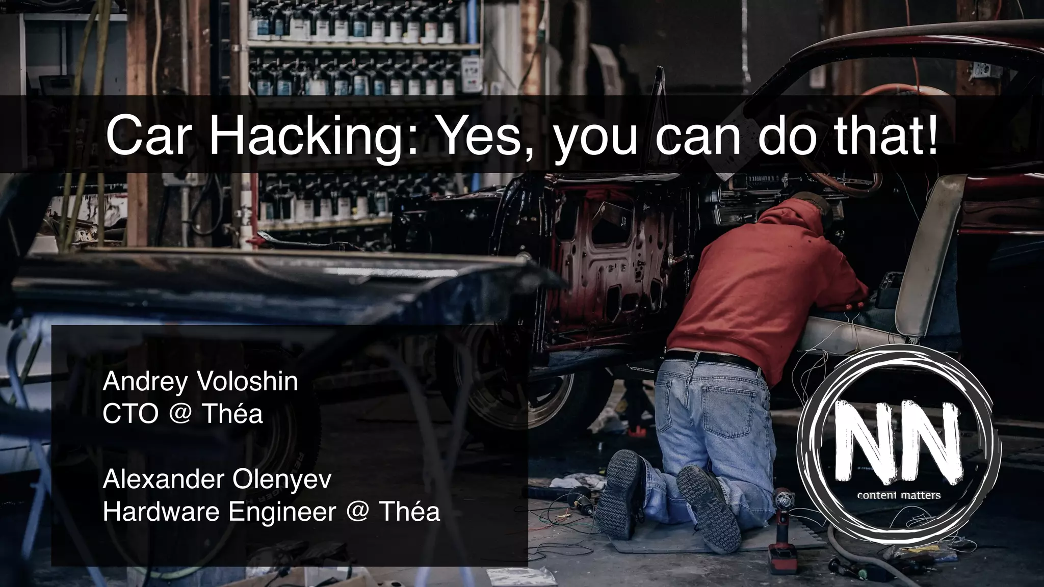 Alexander Olenyev & Andrey Voloshin - Car Hacking: Yes, You can do that ...