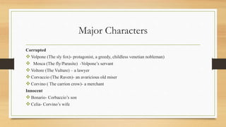 Volpone by Ben Jonson | PPTX