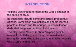 Volpone | PPTX