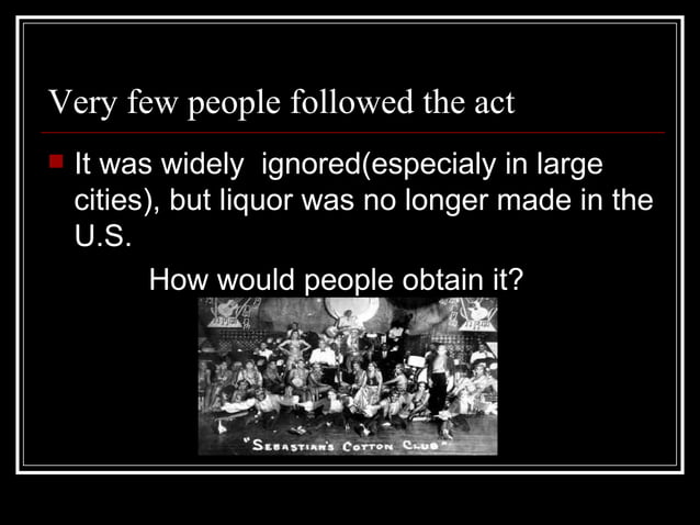 Volstead Act Presentation | PPT