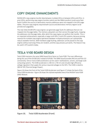 NVIDIA Tesla V100 GPU Architecture Whitepaper : NOTES | PDF