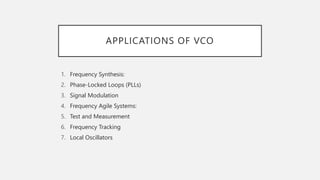 Voltage-Controlled Oscillator (VCO) and Power Amplifier.pptx | Consumer ...