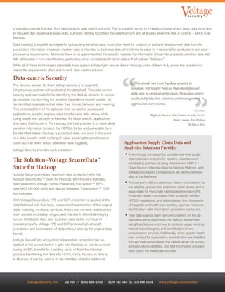 Voltage Security, Protecting Sensitive Data in Hadoop | PDF