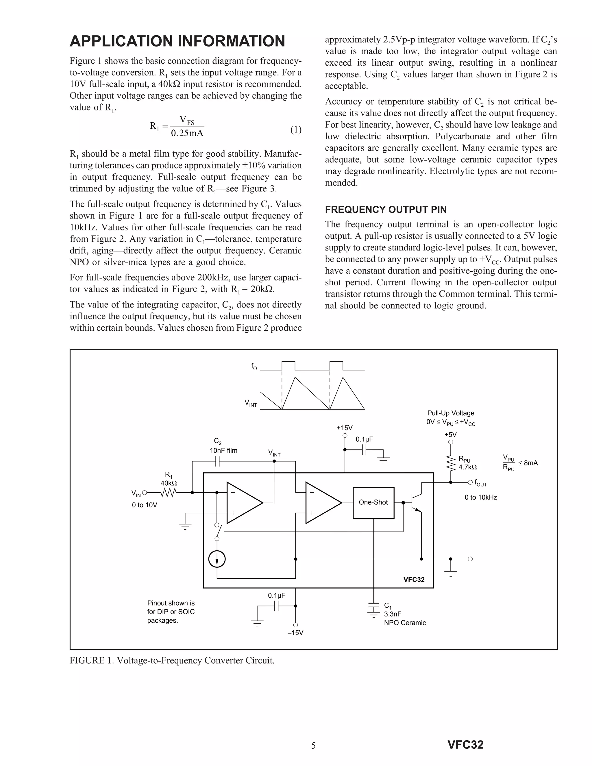 Voltage to-frequency and frequency-to-voltage converter | PDF