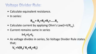 Voltage and current division rule | PPTX