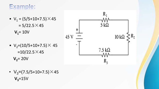 Voltage and current division rule | PPTX