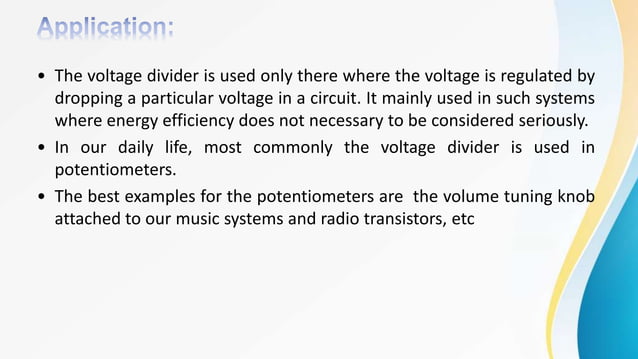 Voltage and current division rule | PPTX