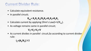 Voltage and current division rule | PPTX