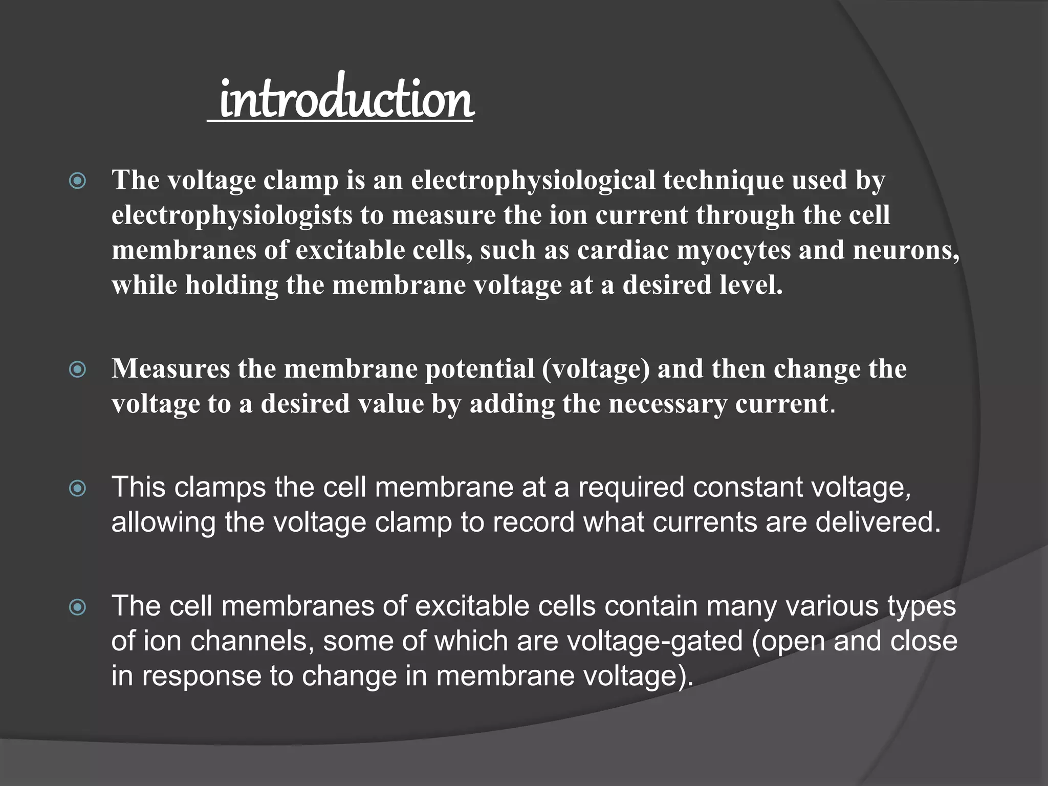 Voltage and patch clamping | PPTX