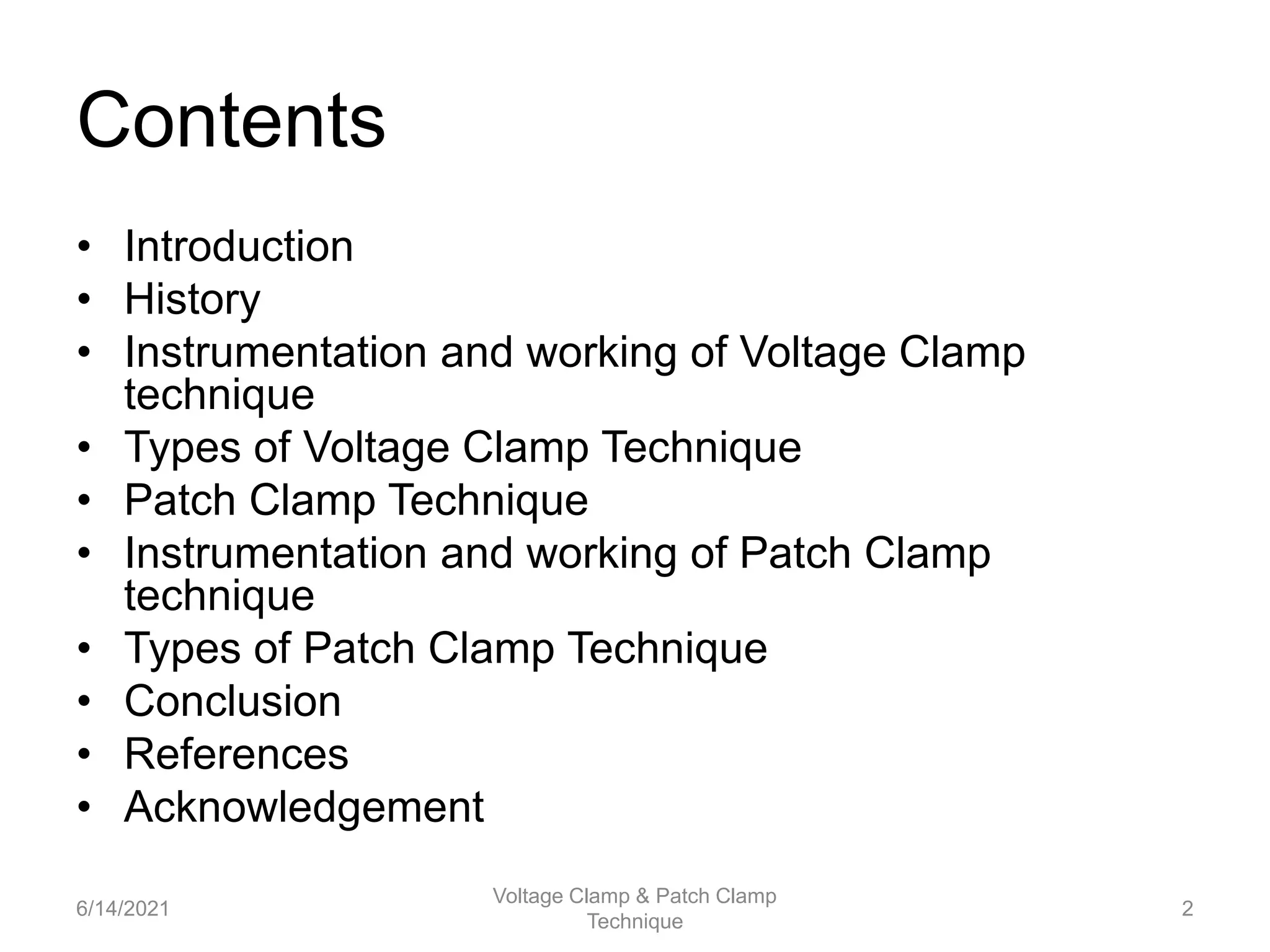 Voltage Clamp Technique | PPTX