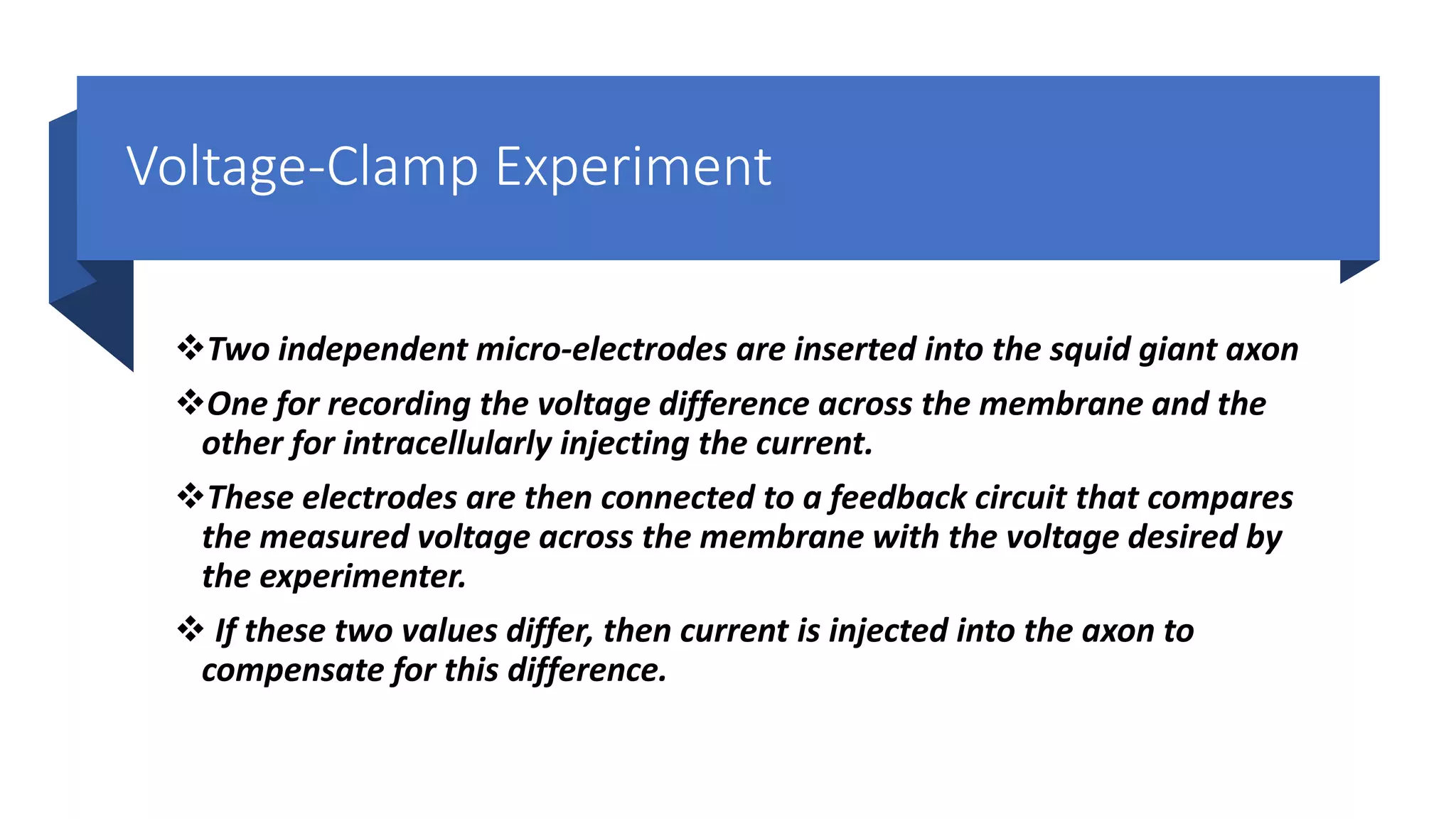 Voltage clamp experiment | PDF