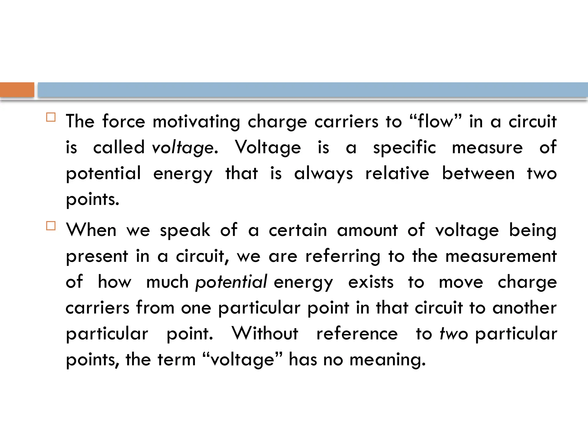 Voltage, Current, AND RELATION Resistance | PPTX