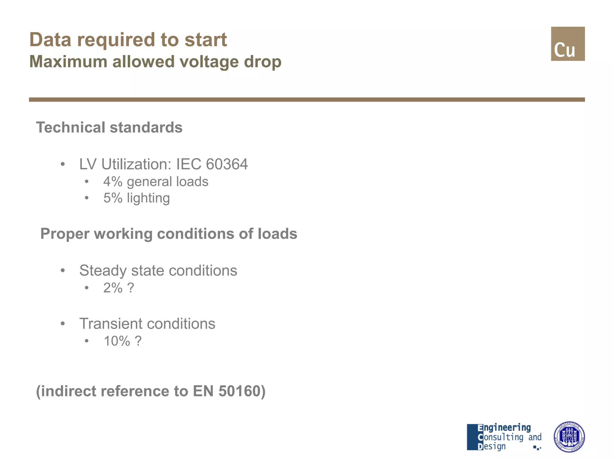 Power cable - Voltage drop | PDF