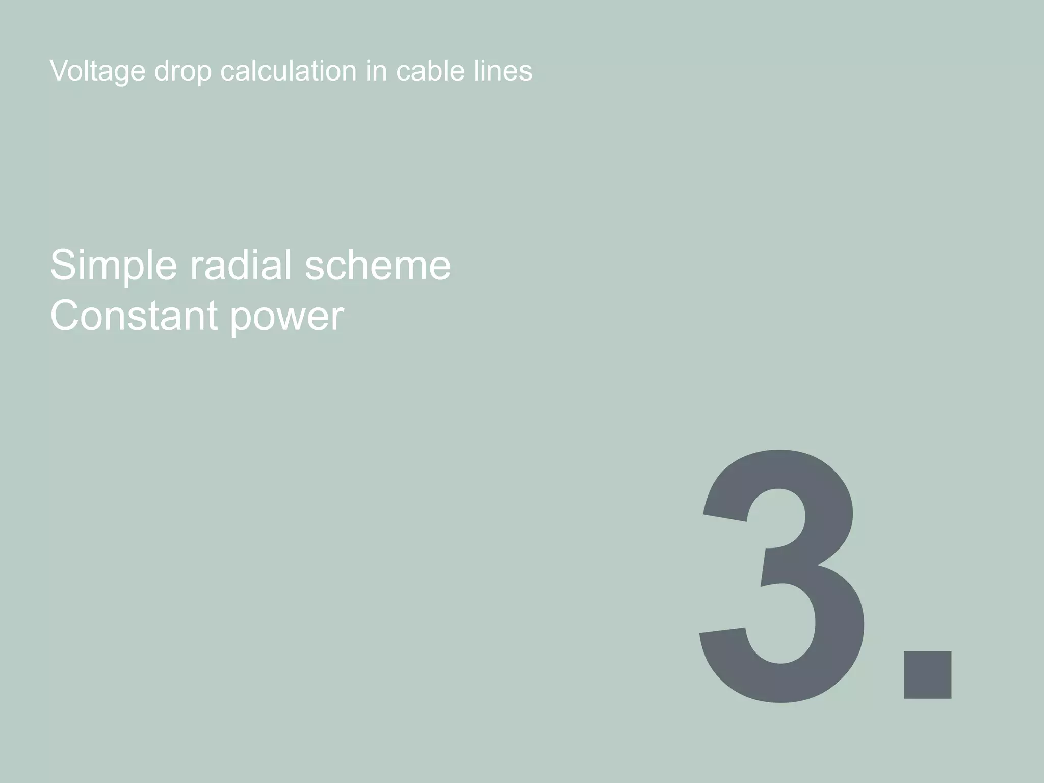 Power cable - Voltage drop | PDF