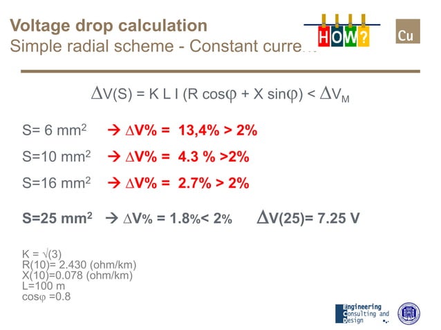 Power cable - Voltage drop | PDF