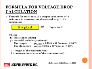 Voltage Drop Formula
