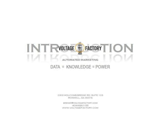 Voltage Factory Overview | PPT