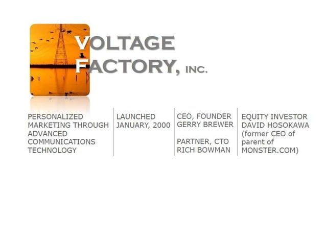 Voltage Factory Overview | PPT