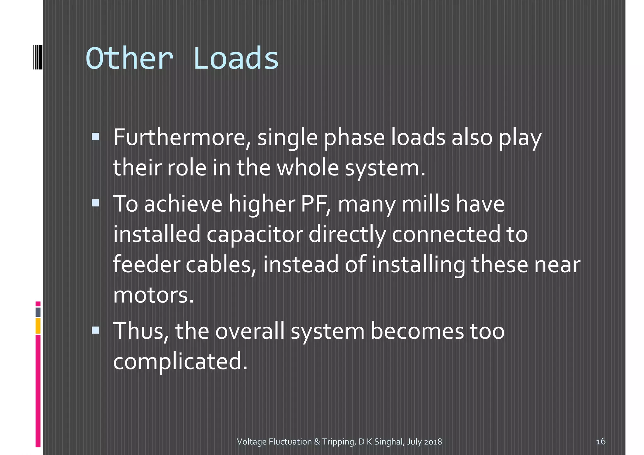 Voltage fluctuations and motor tripping | PDF