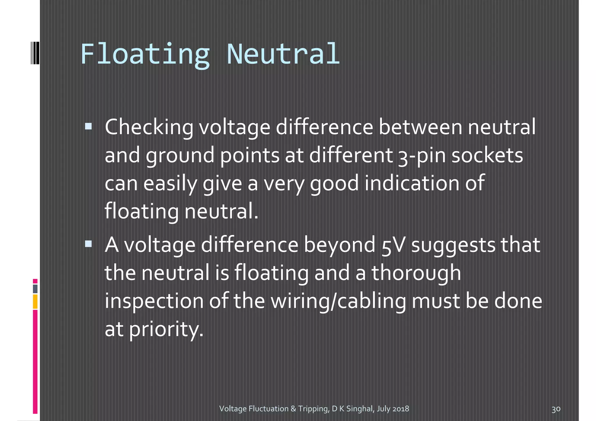 Voltage fluctuations and motor tripping | PDF