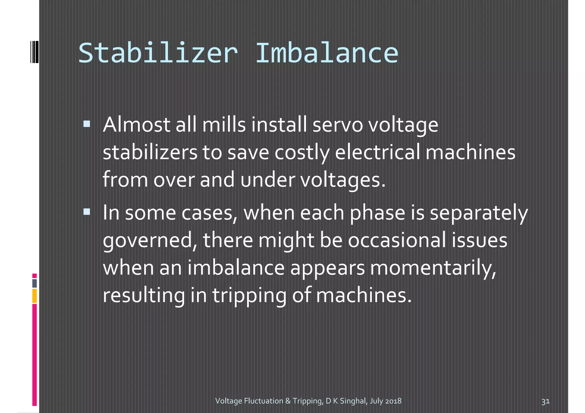 Voltage fluctuations and motor tripping | PDF