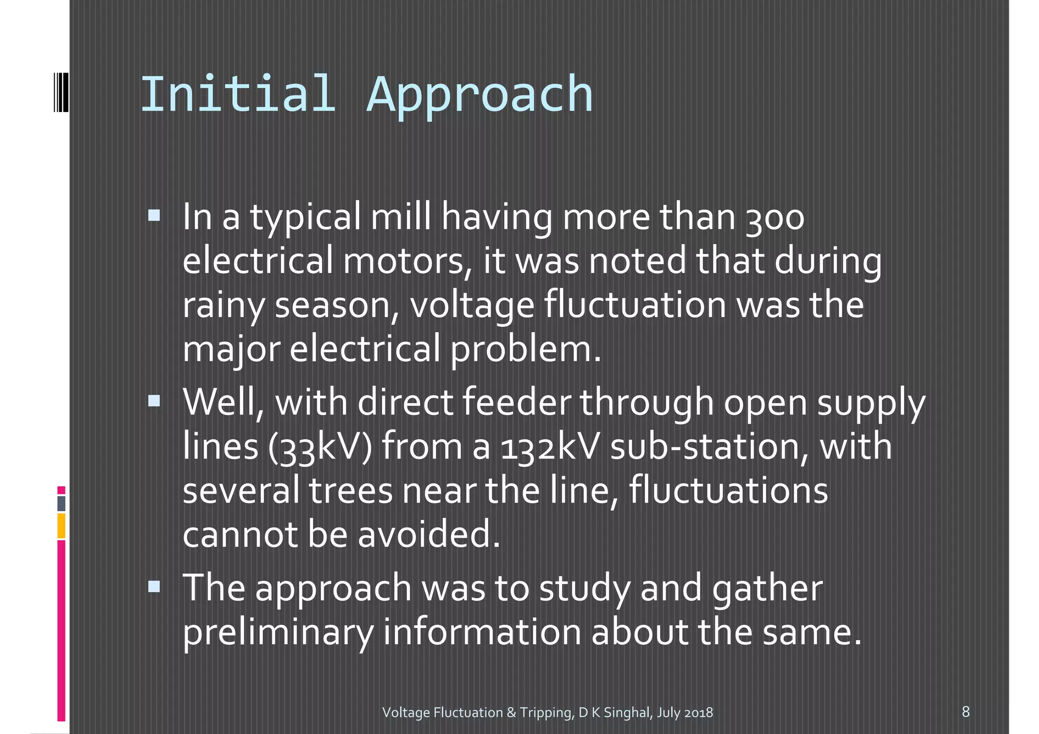 Voltage fluctuations and motor tripping | PDF