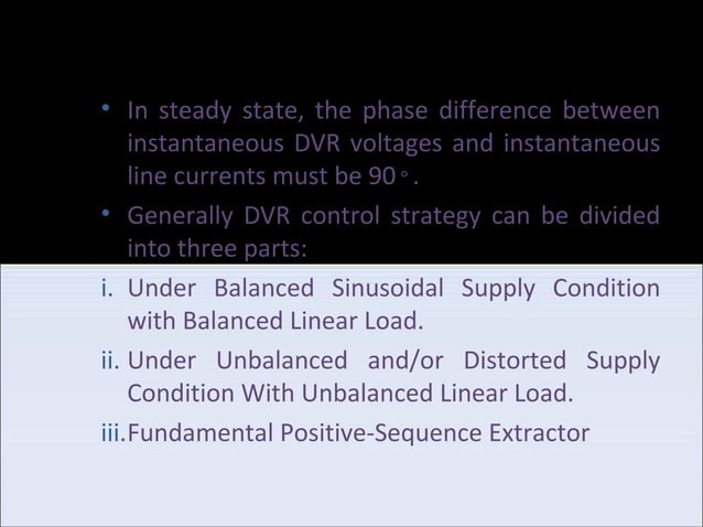 Voltage harmonic mitigation using DVR | PPT