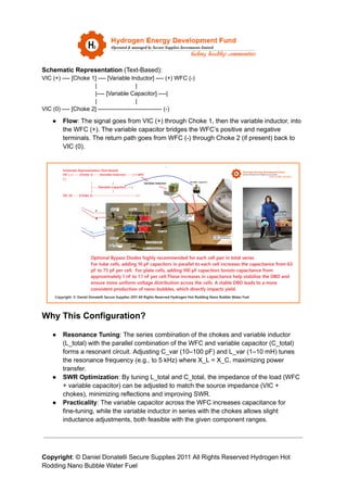 Voltage Intensifier Circuit (VIC) and Water Fuel Cell (WFC) Guide ...