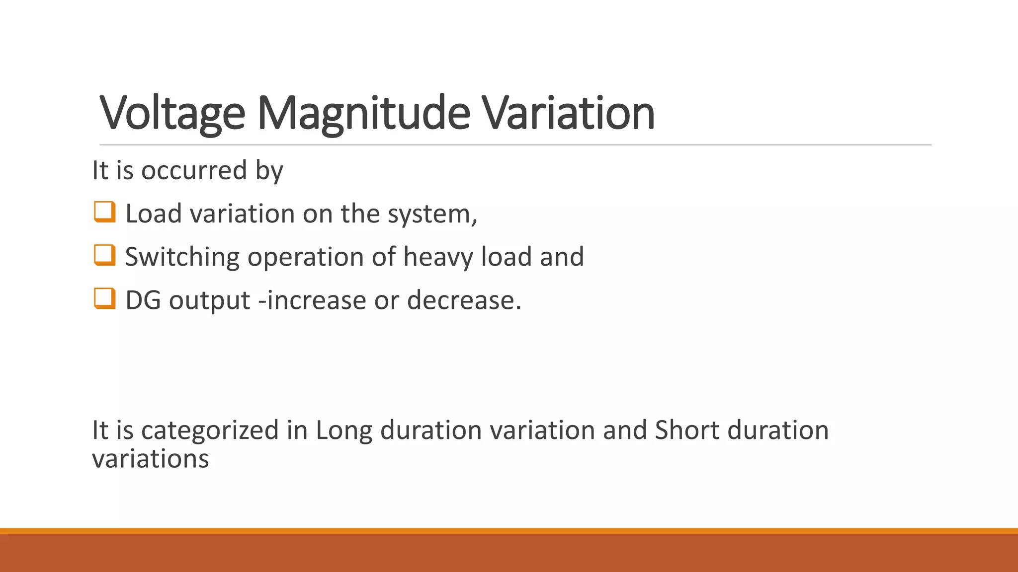 Voltage magnitude variation and stability | PPTX