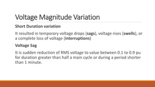 Voltage magnitude variation and stability | PPTX