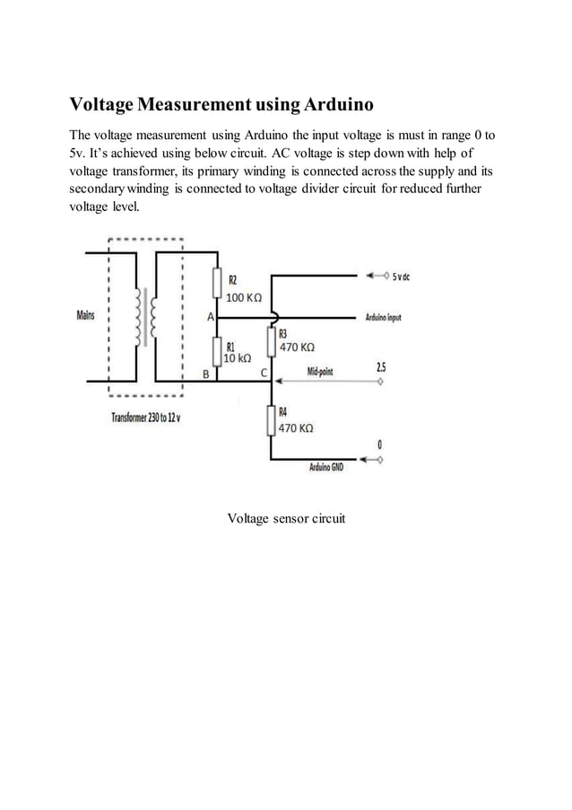 Voltage measurement using arduino | PDF
