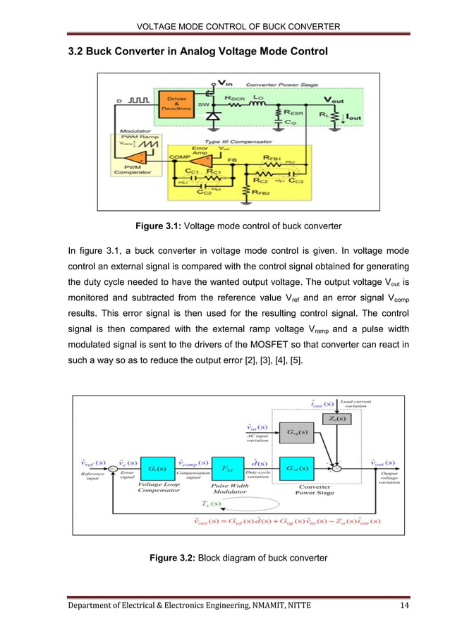Voltage Mode Control of Buck Converter
