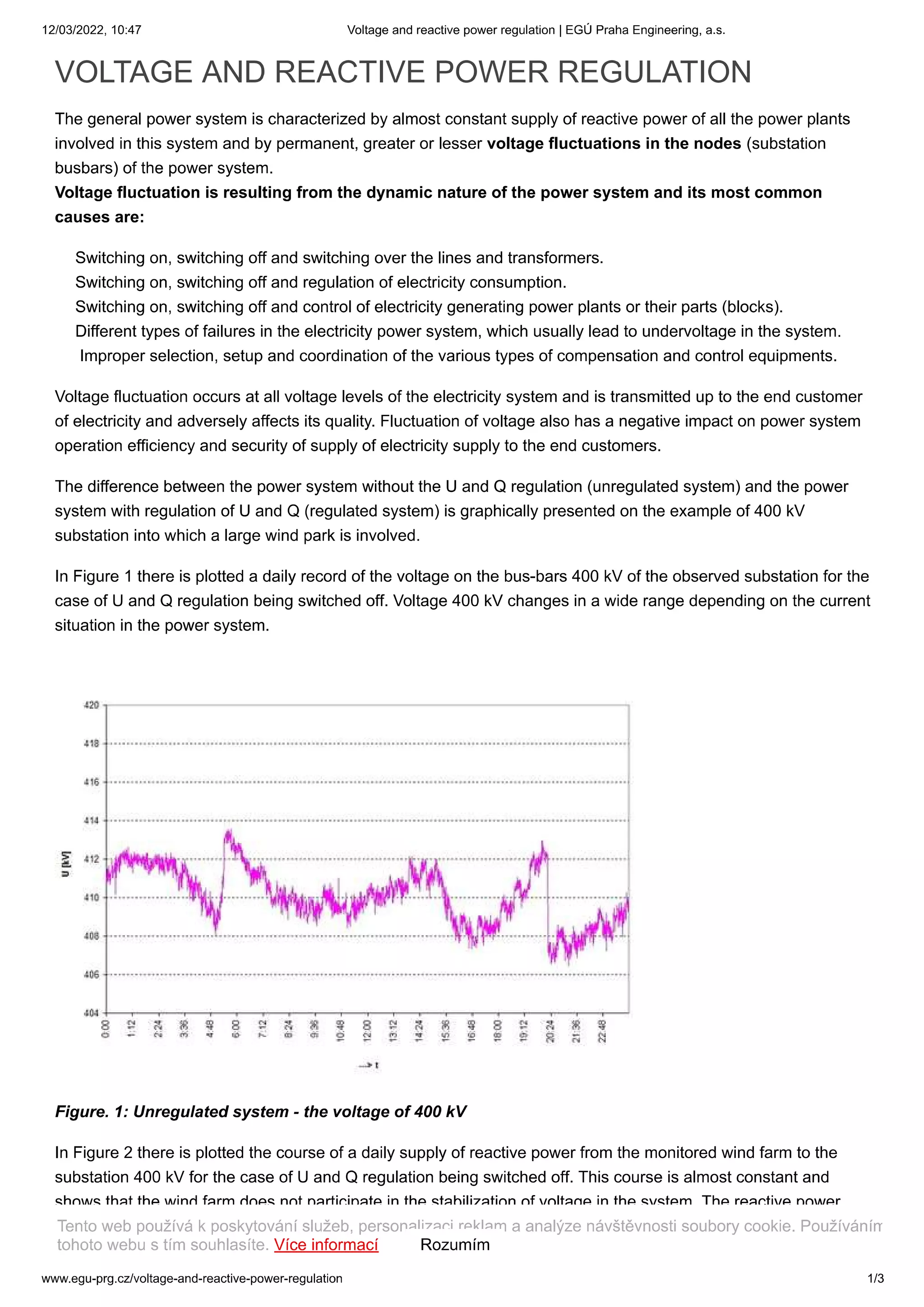 Voltage & reactive power regulation | PDF
