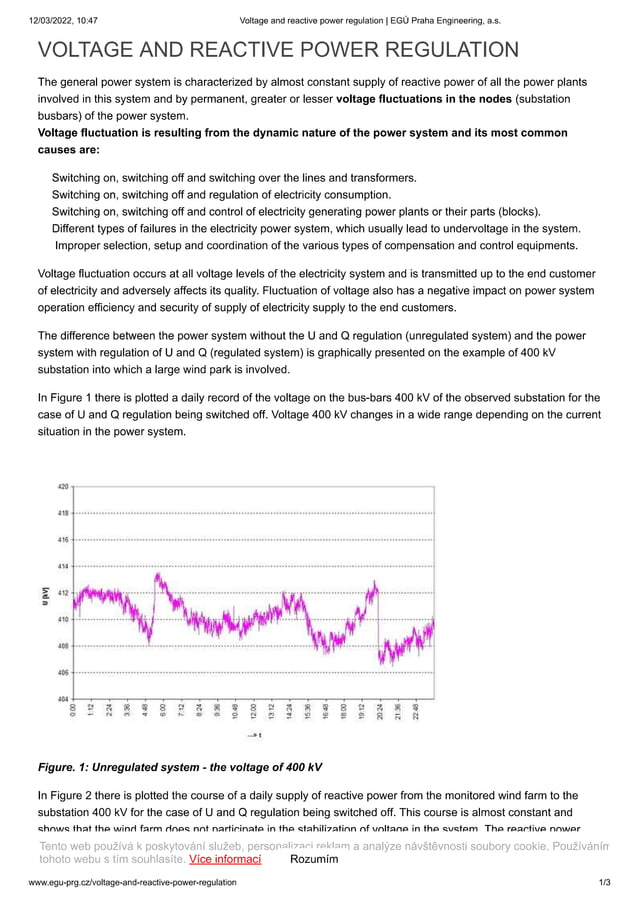 Voltage & reactive power regulation | PDF