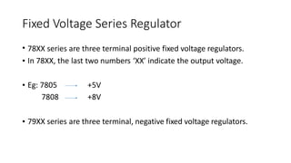 Voltage regulators | PPTX