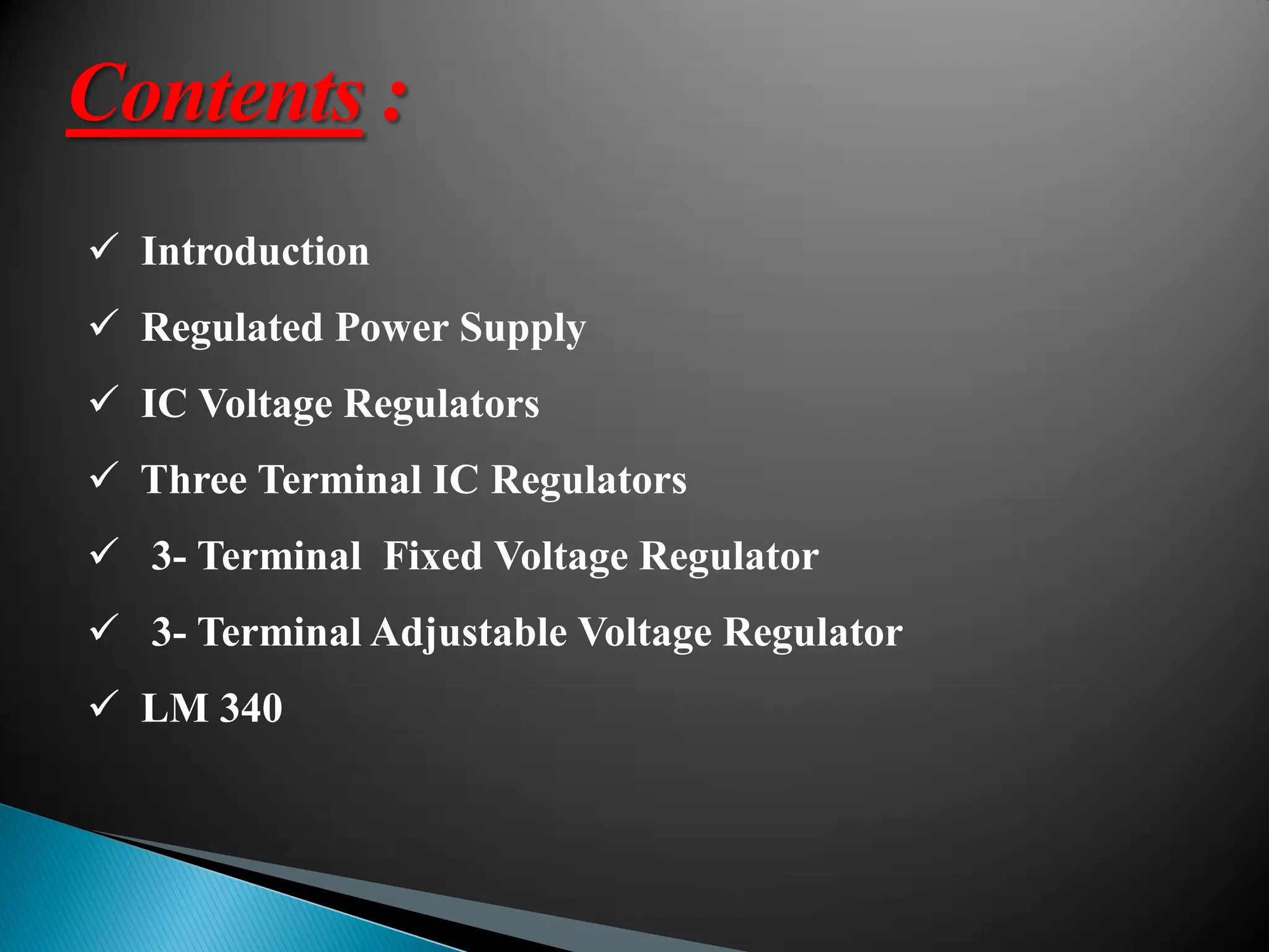 Voltage Regulators IC | PDF