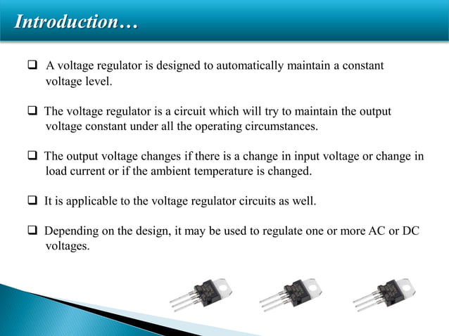 Voltage Regulators IC | PDF